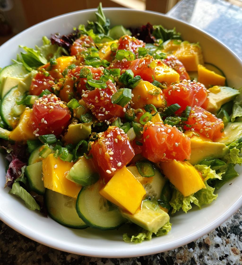 Hawaiian Poke Salad with Mango: 7 Irresistible Reasons to Try - Smaczne ...
