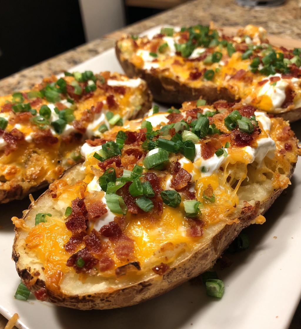 Baked Loaded Potato Boats: 5 Irresistibly Cheesy Delights - Smaczne ...