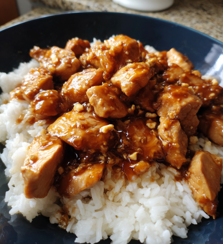 Chinese Peanut Butter Chicken: 1 Pan Heavenly Dinner