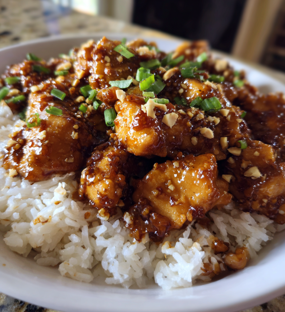 Chinese Peanut Butter Chicken: 1 Pan Heavenly Dinner